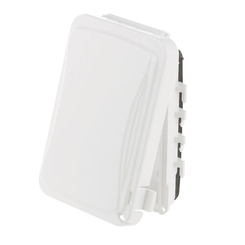 TAYMAC MM110W Receptacle Box Cover Rectangle Plastic 1 gang For ...