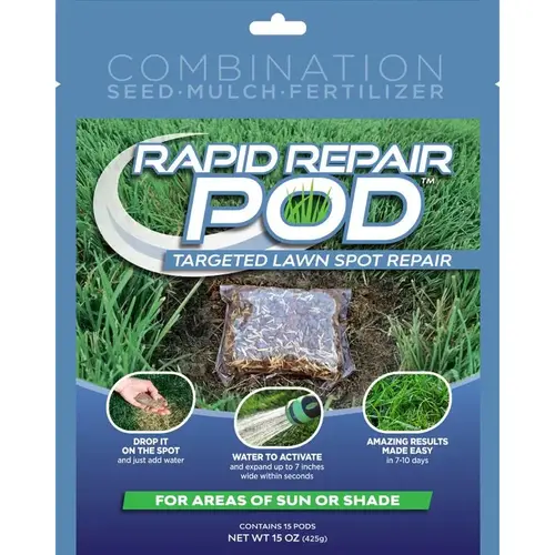 Rapid Repair Pods RPDRPRPODQTRPL Fertilizer/Mulch/Seed Mixed Sun or ...