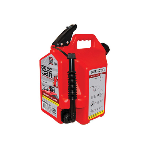 SureCan SUR50G2 Gas Can Child Proof Cap Plastic 5 gal