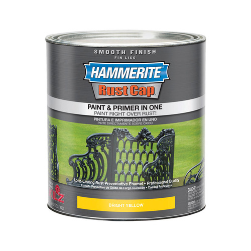 Hammerite 44215-XCP6 Metal Paint Rust Cap Indoor and Outdoor Smooth ...