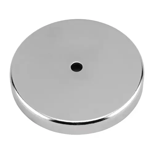 Magnet Source 07515 Round Base Magnet .18" L X 1.21" W Silver 10 lb ...