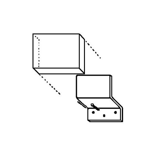 Securitron Z-32SS FIXED Z-BRACKET FOR M32, STAINLESS STEELI