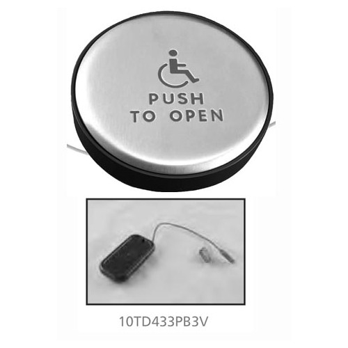 BEA 10EMR4751 4-3/4" Round Push Plate Actuator with 433 MHz Integrated ...