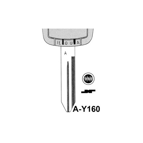 Kaba Ilco A-Y160 Kaba Ilco Chrystler Key Blade - Blade Only