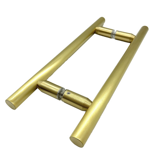 CRL LP6X6SB Ladder Style Back-to-Back Pull Handle Satin Brass 6"