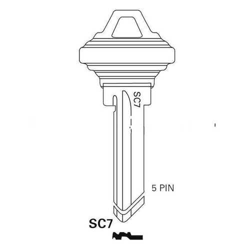 Jet SC7-JET Key Blank