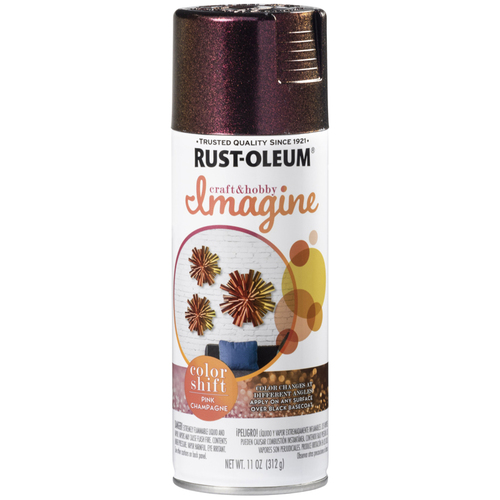 Rust-Oleum 353468-XCP4 Spray Paint Imagine Gloss Champagne Pink 11 oz ...