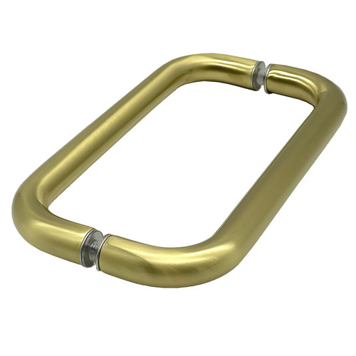 CRL BMNW8X8SB Satin Brass 8" BM Series Back-to-Back Handle Without ...