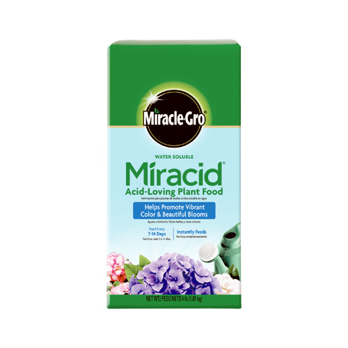 Miracle-Gro 1850011 Miracid Acid Loving Plant Food, 4 lb Box, Solid, 30 ...
