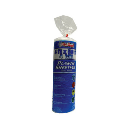 Film-Gard 626159 Plastic Sheeting 4 mil X 4 ft. W X 50 ft. L ...