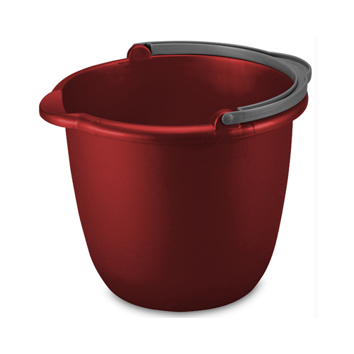 Sterilite 11205812 Bucket 10 qt Red Red