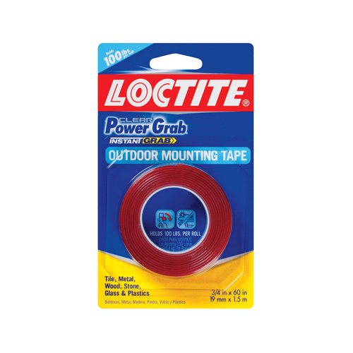 Loctite 1360350 Mounting Tape Power Grab Double Sided 3/4" W X 60" L ...