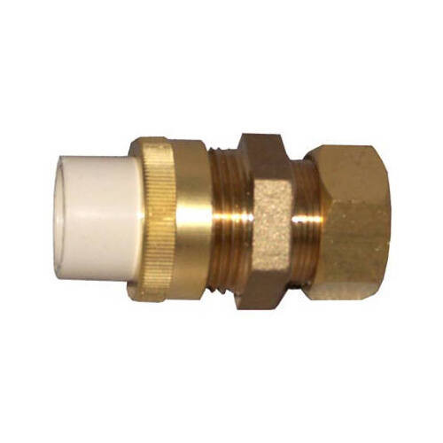 NIBCO T00350L Pipe Fitting, Compression Union, 1/2-In. Slip x Brass