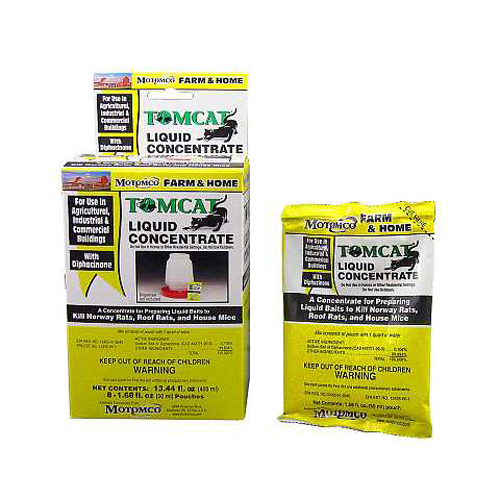 Motomco 32708 Rat & Mouse Bait Killer, Liquid Concentrate pack of 8