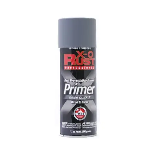 TRUE VALUE MFG COMPANY 1280P-AER X-O Rust Anti-Rust Spray Primer, Gray ...