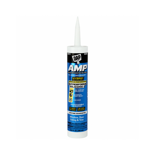 DAP GLOBAL INC 7079800760 AMP Advanced All-Purpose Sealant, White, 9-oz.