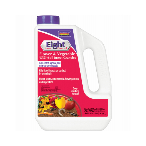 BONIDE PRODUCTS INC 788 Eight Insect Control Garden Granules, 3-Lbs.