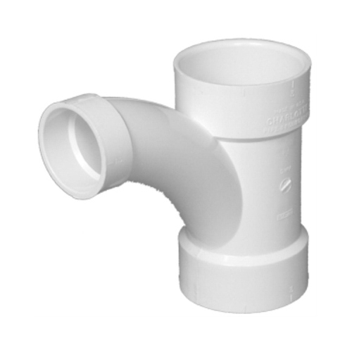 Charlotte Pipe PVC 00502 1400HA Schedule 40 Reducing Combination Tee ...