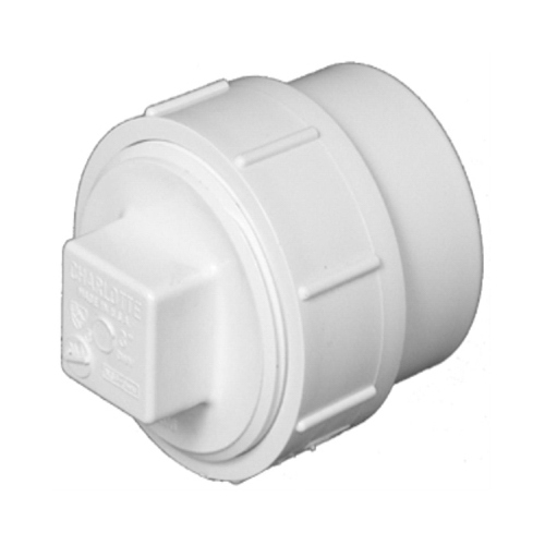 Charlotte Pipe PVC 00105X 1200HA Schedule 40 DWV PVC Cleanout With Plug ...