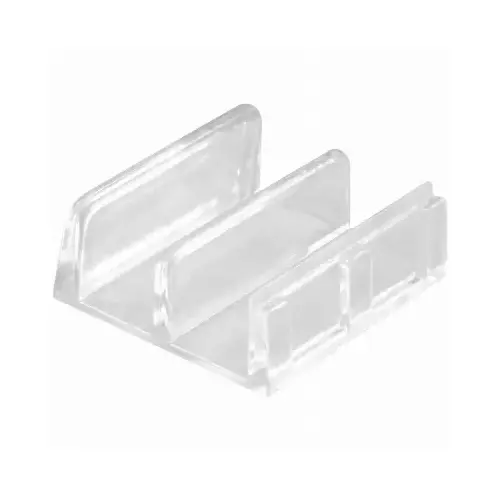 Prime-Line M 6059 Shower Door Bottom Guide, Sliding, Plastic, Clear ...