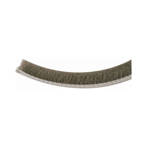 Prime-Line P 8225 Gray Adhesive Pile Weatherstrip, 1/4-In.