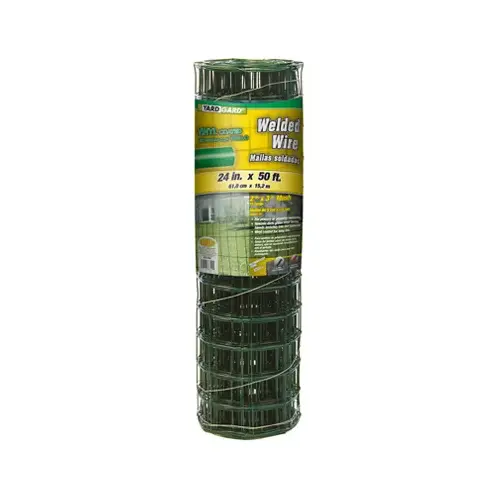 YardGard 308349A Welded Wire Fence, Green PVC Coated, 16 Gauge, 2 x 3 ...