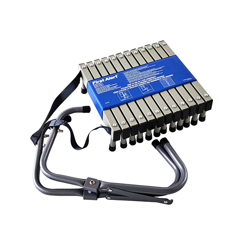 First Alert 1047153 EL52-2 Escape Ladder, 1125 lb, Steel, Black/Gray