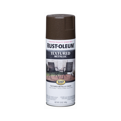 Rust-Oleum 262660 Spray Paint Textured Metallic Metallic Mystic Brown ...