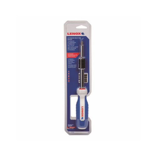 Lenox LXHT60925 Multi-Bit Screwdriver 6-in-1 Magnetic Extending Blue