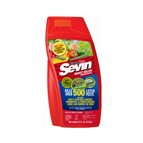 Sevin 100530122 Insect Killer, Liquid, Spray Application, 16 oz Bottle