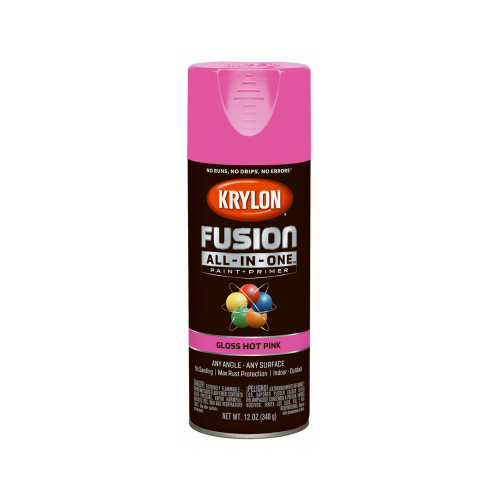 KRYLON K02708007 Paint+Primer Spray Paint Fusion All-In-One Gloss Hot ...