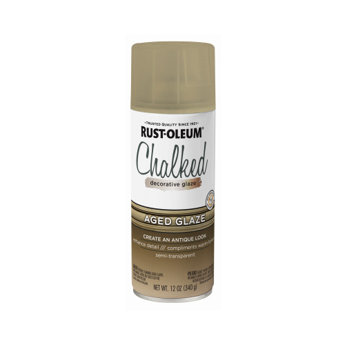 Rust-Oleum 339835 Decorative Glaze Chalked Aged Glaze 12 oz Aged Glaze