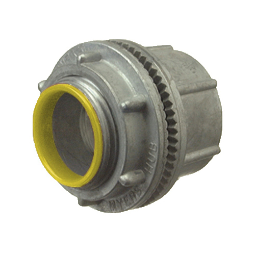 Halex 16320 Conduit Hub, Indoor/Outdoor, Watertight, Zinc, 2-In.