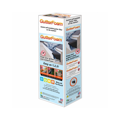 GutterFoam GF100018 K-Style Foam Gutter Filter, 5 x 48-In. GutterFoam GF100018 K-Style Foam Gutter Filter, 5 x 48-In.
