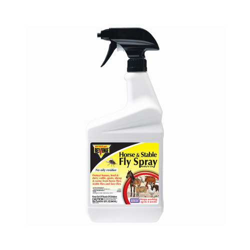 Revenge 46172 Horse & Stable Fly Spray, Spray Bottle, 32oz size.