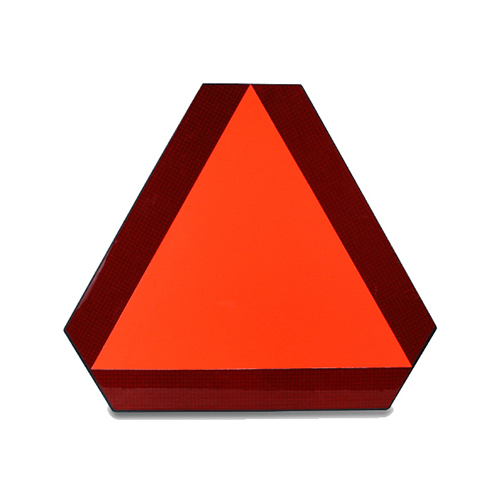 SMV INDUSTRIES 2-CH "Slow Moving" Vehicle Sign, Steel