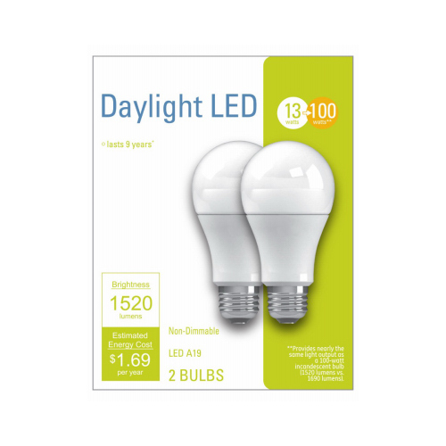 GE Lighting 32594 LED Light bulbs, A21, Daylight, 1520 Lumens, 13-Watts