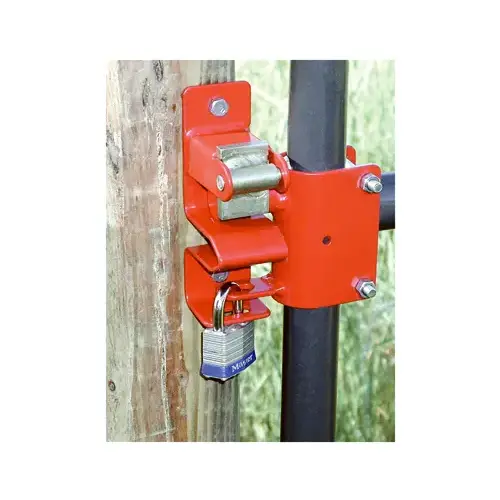 SpeeCo S16100500 Gate Latch, 1-Way, Lockable, Steel, Red, For: 1-5/8 to ...