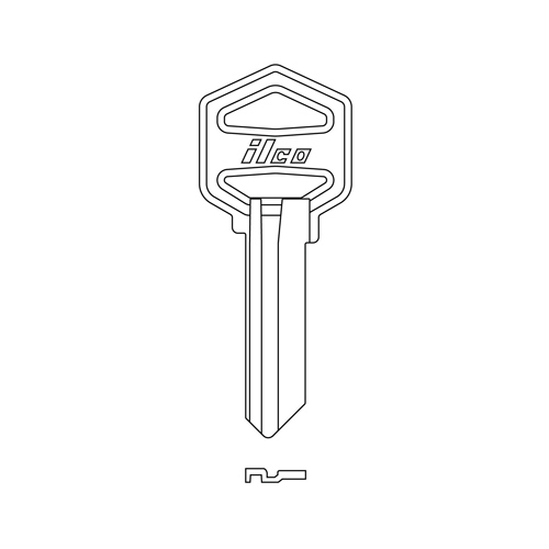 Kaba Ilco EZ1 EZ1-KW1 Key Blank