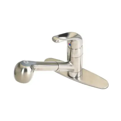 HomePointe 204641 Kitchen Faucet With Pull-Out Spray, Temperature ...