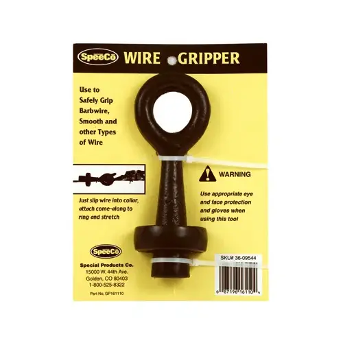 SpeeCo S16111000 Wire Gripper, Black, For: Barbed Wire, Electric Fence ...