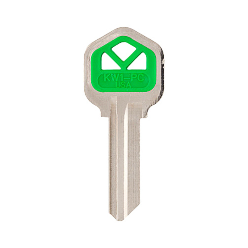 Kaba Ilco KW1-PC-GREEN KABA ILCO KWIKSET GREEN KEY BLANK