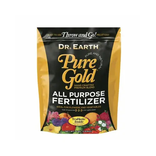 Dr. Earth 759 Pure Gold 8 Lb. 2-2-2 All Purpose Pelletized Organic ...