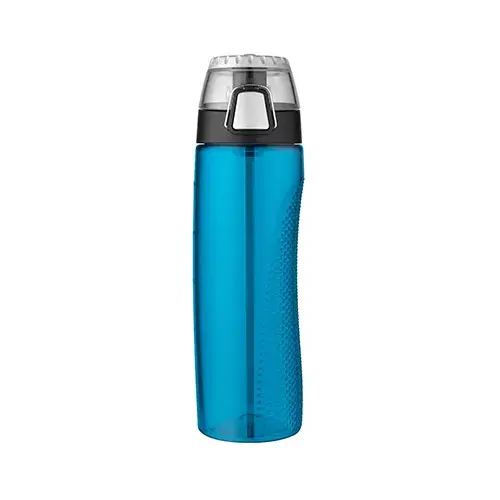 Thermos HP4100TLTRI6 Hydration Bottle With Rotating Intake Meter, Blue ...