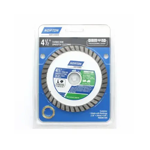 ALI INDUSTRIES 50506-038 Turbo Rim Diamond Saw Blade, 4.5-In. Buy Now