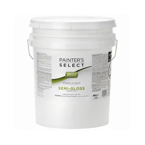 TRUE VALUE MFG COMPANY CPSGP-5G Exterior Latex House Paint, Semi-Gloss ...