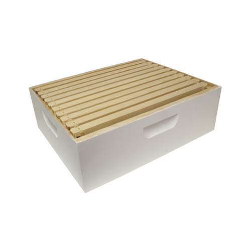HARVEST LANE HONEY WWBCM-102 Beekeeping Honey Box, Assembled, White, Medium