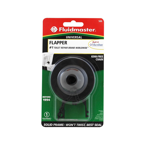 Fluidmaster 500P21 Tank Ball Toilet Flapper, Vinyl, For: 2 in Flush Valves