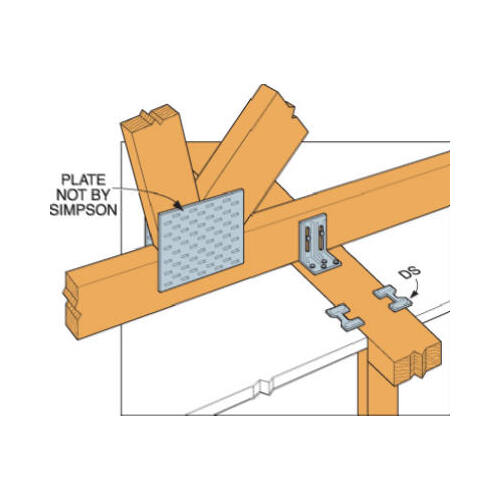 Simpson Strong-Tie DTC-XCP100 Double Truss Clip Galvanized Silver Steel ...