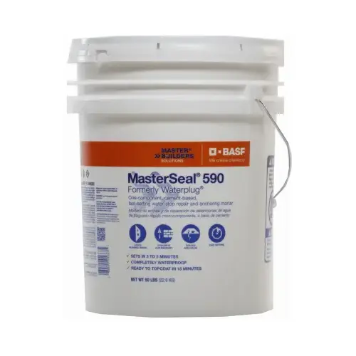 BASF MS5905G Hydraulic Cement MasterSeal 590 50 lb Gray Gray Buy Now